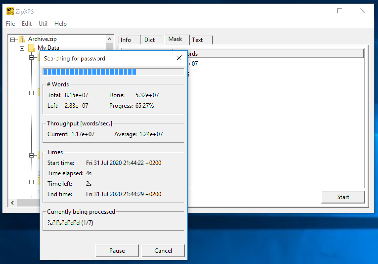 GUI Feature Screenshots | ZipXPS