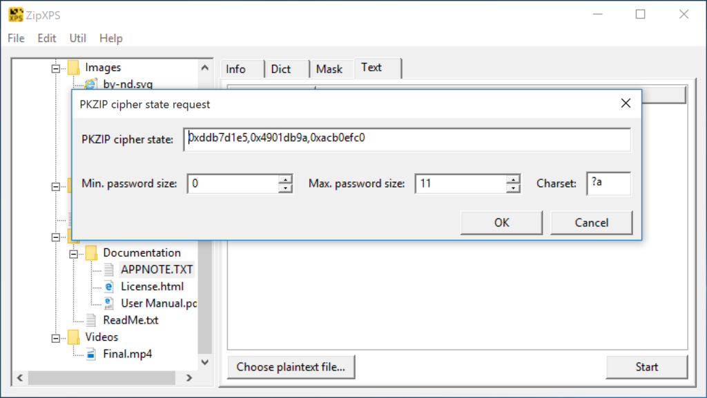 GUI Feature Screenshots | ZipXPS